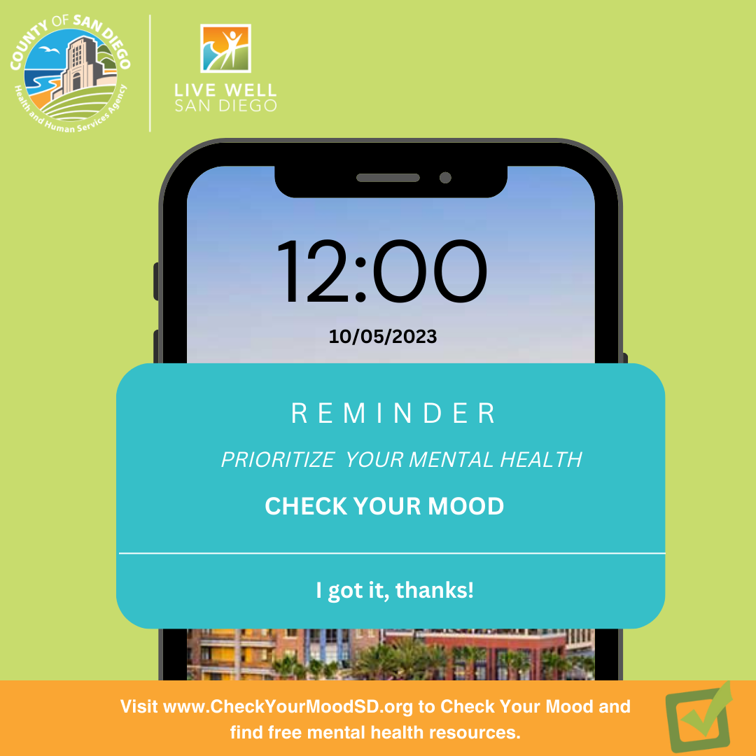 Check Your Mood Day eToolkit | Live Well San Diego